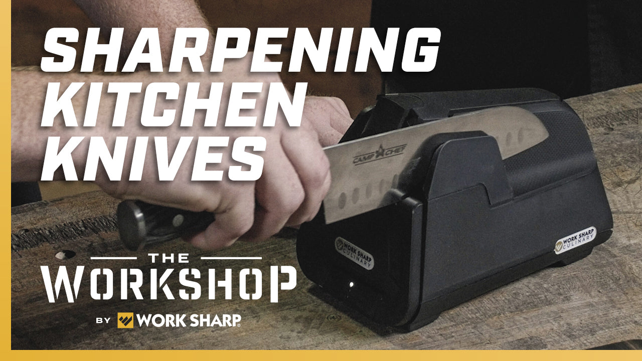 How to Sharpen a Kitchen Knife with the Work Sharp E5 Kitchen Knife Sh