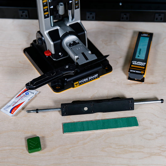 Professional Precision Adjust™ Strop Kit (leather, lube, compound) 1"x ...