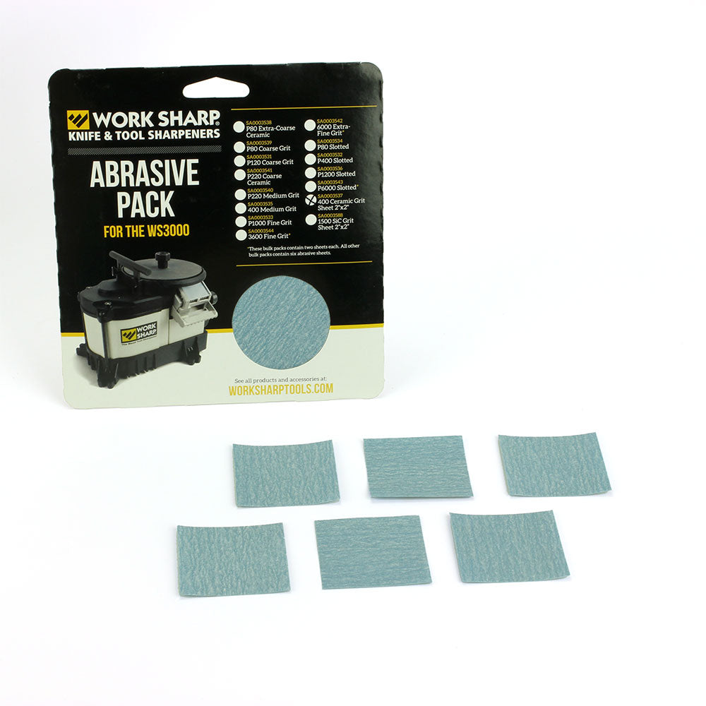 WS3000 400 Abrasive Sheet Bulk Pack – Work Sharp