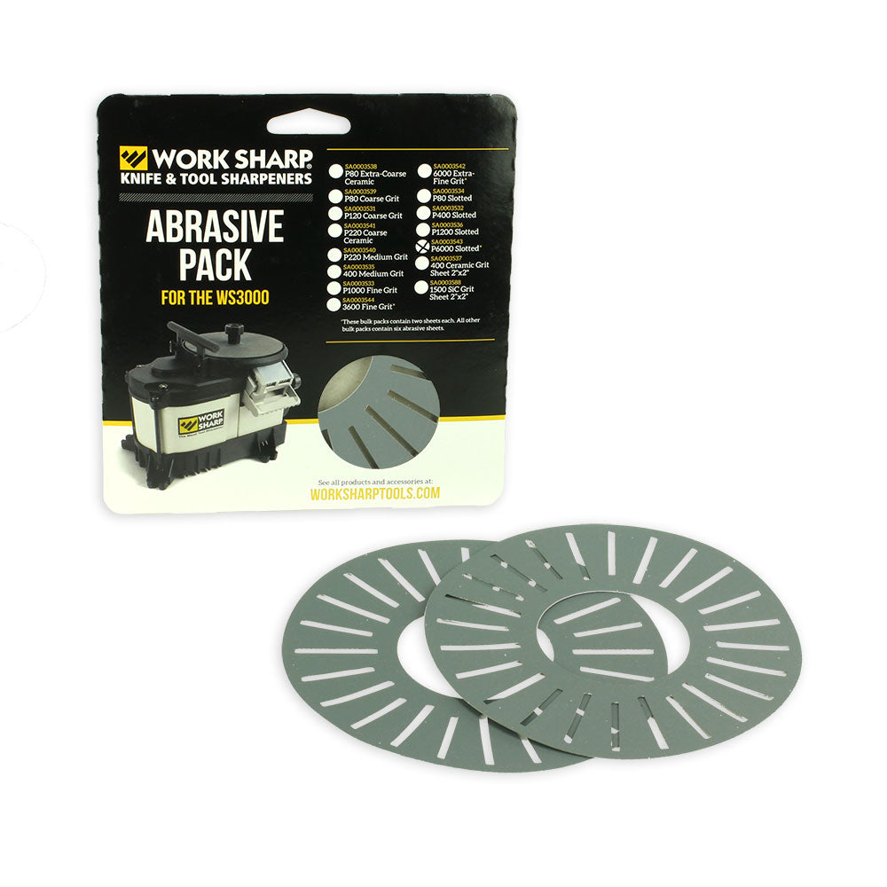 WS3000 - P6000 Edge-Vision Abrasive Disc Bulk Pack – Work Sharp